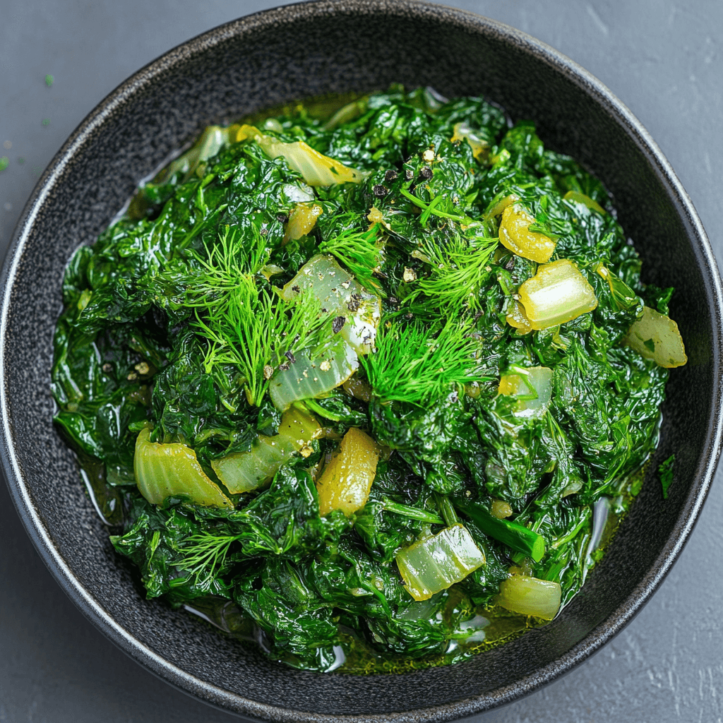 Dill & Spinach Stir-Fry - TreatPsoriasis - Personalized Psoriasis Diet Plan